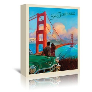 San Fran Golden Gate by Anderson Design Group Wrapped Canvas - Americanflat - 5" x 7" - Bed Bath ...